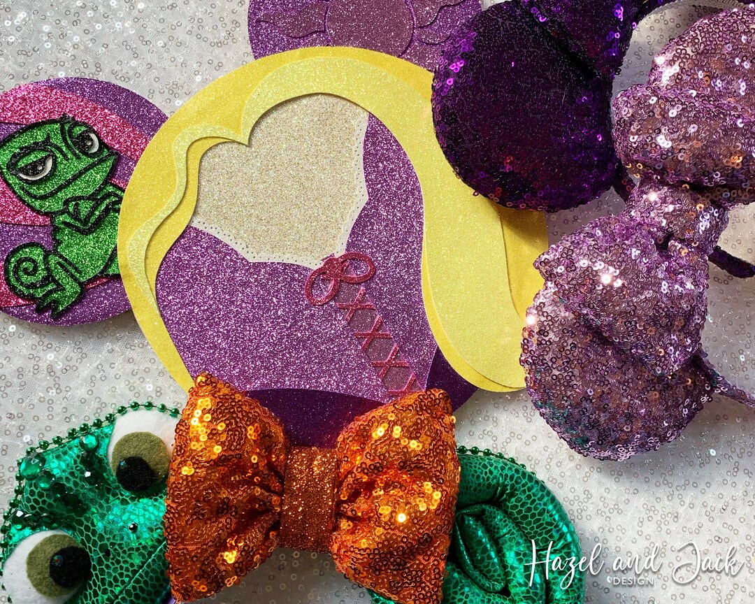 Rapunzel, Pascal (tangled) Sparkly Wooden Door Decor Magnet for Disney ...