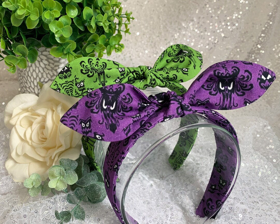 Mansion Wallpaper Hand-knotted Bow Headbands. Retro Top Knot. Women's ...