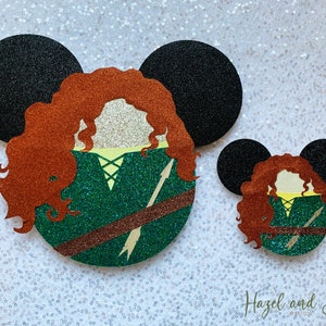 Merida brave Sparkly Wooden Door Decor Magnet for Disney - Etsy