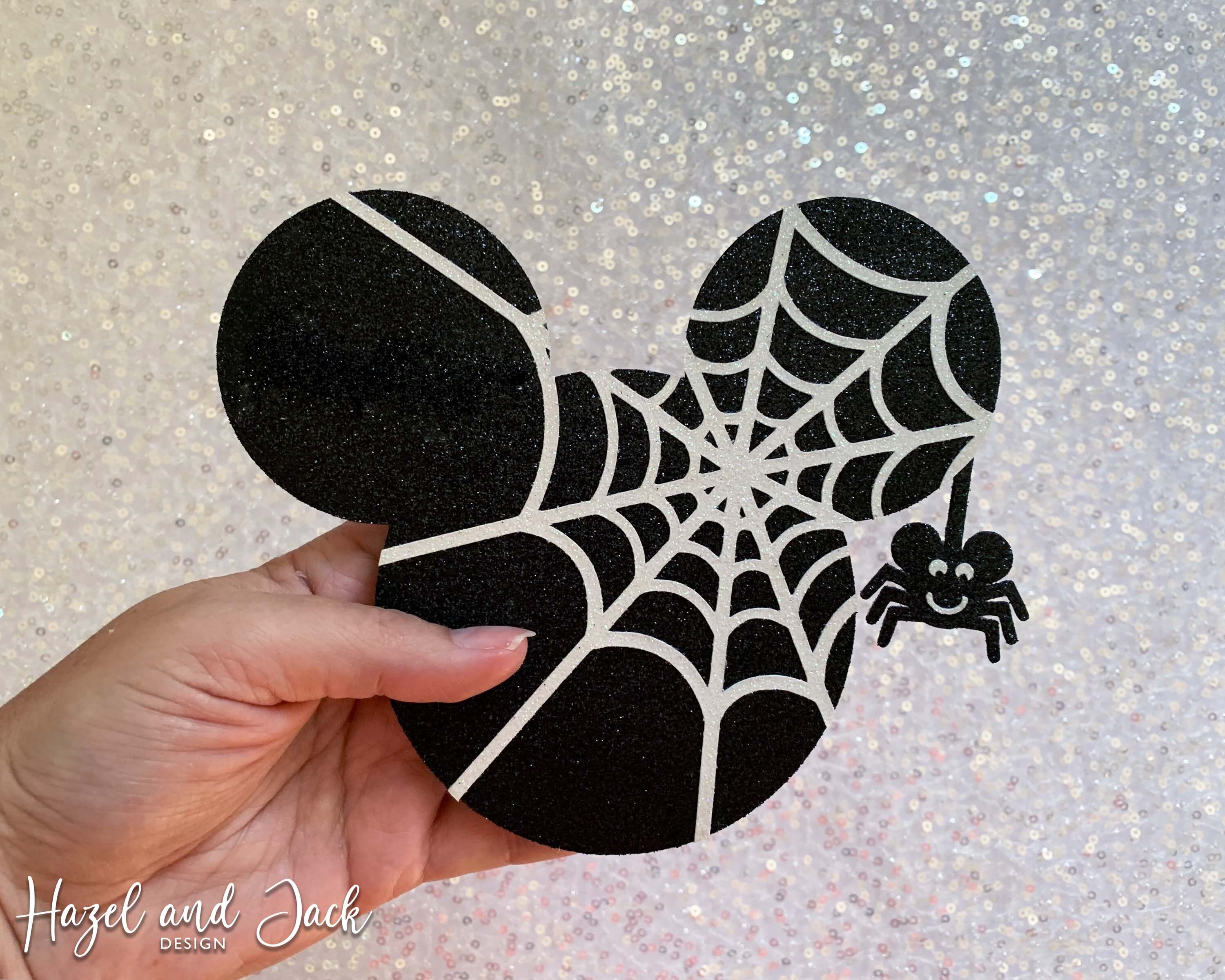 Spiderweb Halloween Themed Sparkly Wooden Door Decor Magnet for Disney ...