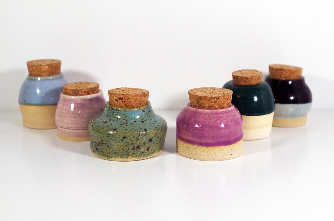 Calligraphy Inkwell W/ Cork Top - Ceramic Stoneware - Etsy