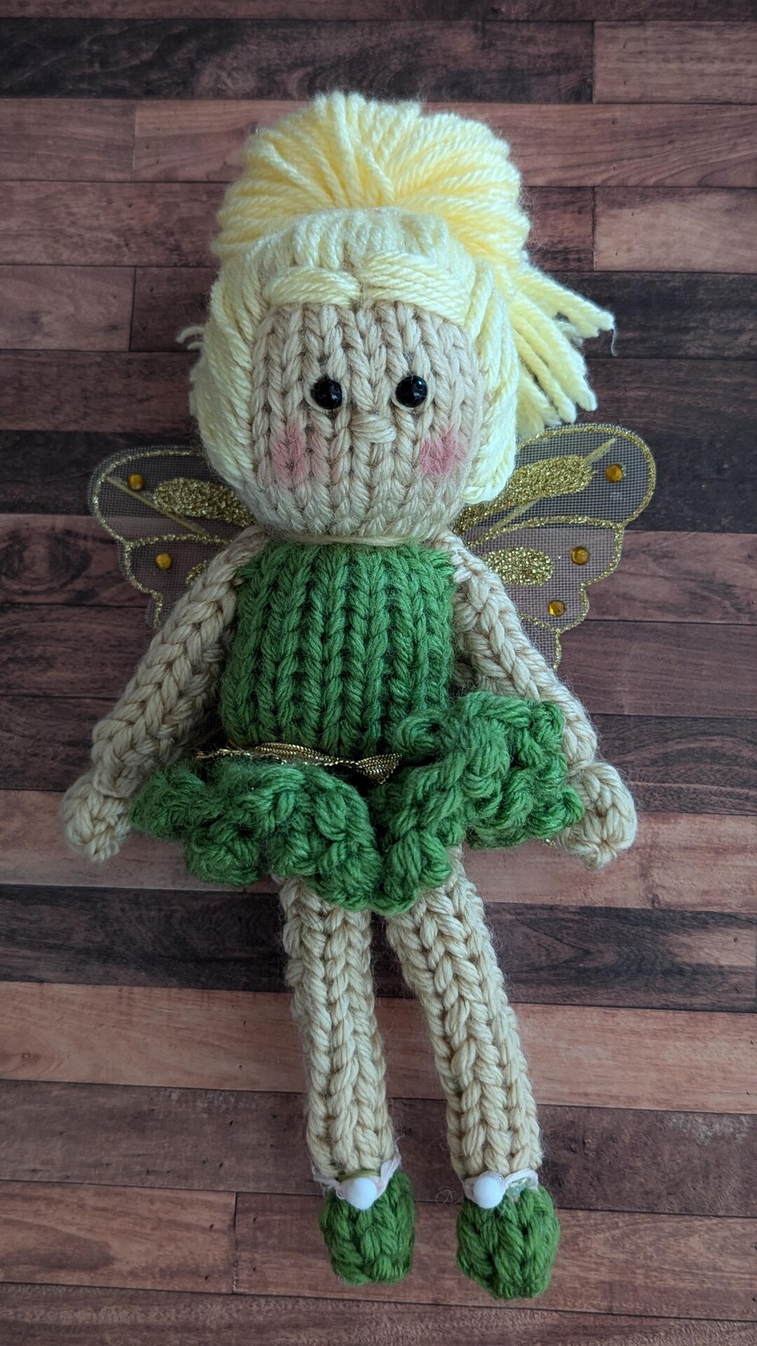 Fairy Doll: Tinkerbell Inspired, Yellow Hair Doll, Pixie, Doll, Little ...