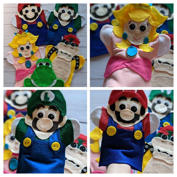 Super Mario Puppets Single Puppet Mario Luigi Princess | Etsy