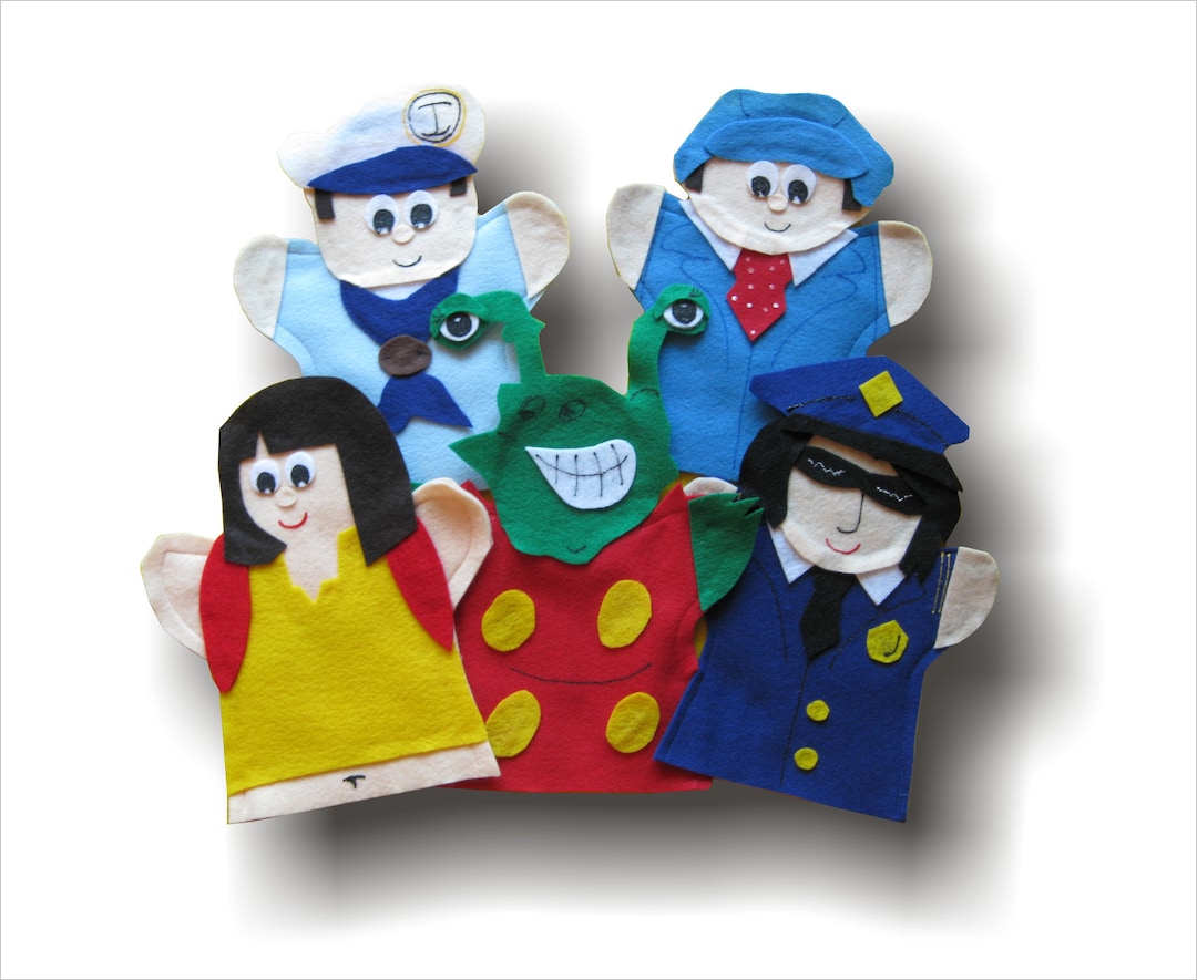 AIM Language Learning, Comment Y Aller ? Hand Puppets, Girl, Police ...