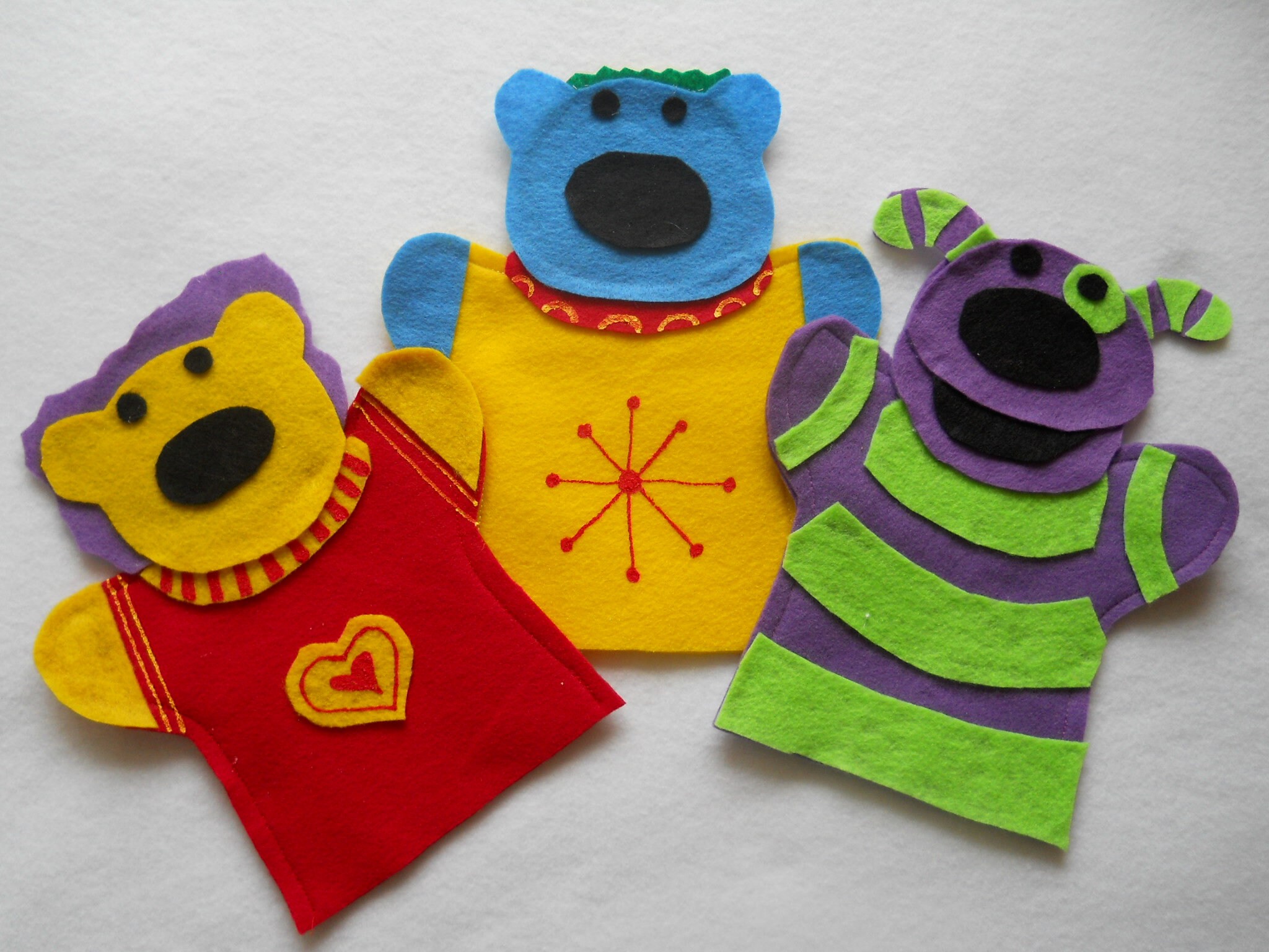 Jack Music Puppets set of 3 Hand Puppets | Etsy