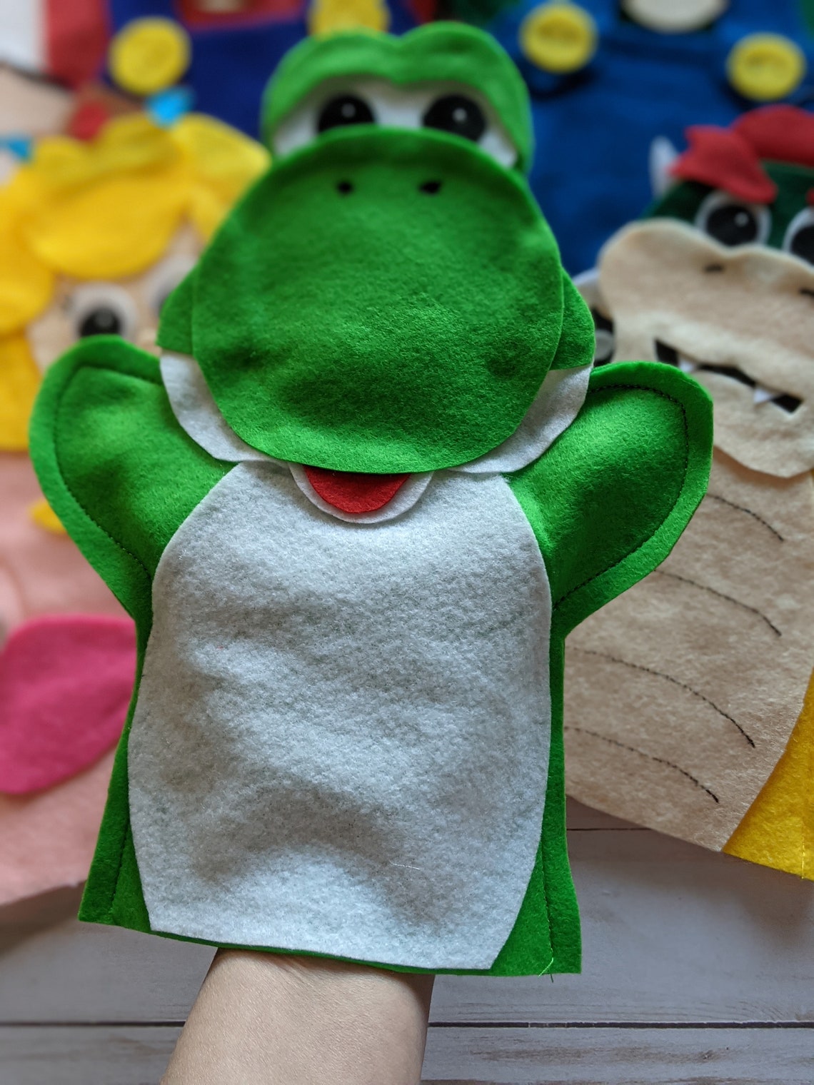 Super Mario Set of 5 Puppets Super Mario Luigi Princess - Etsy