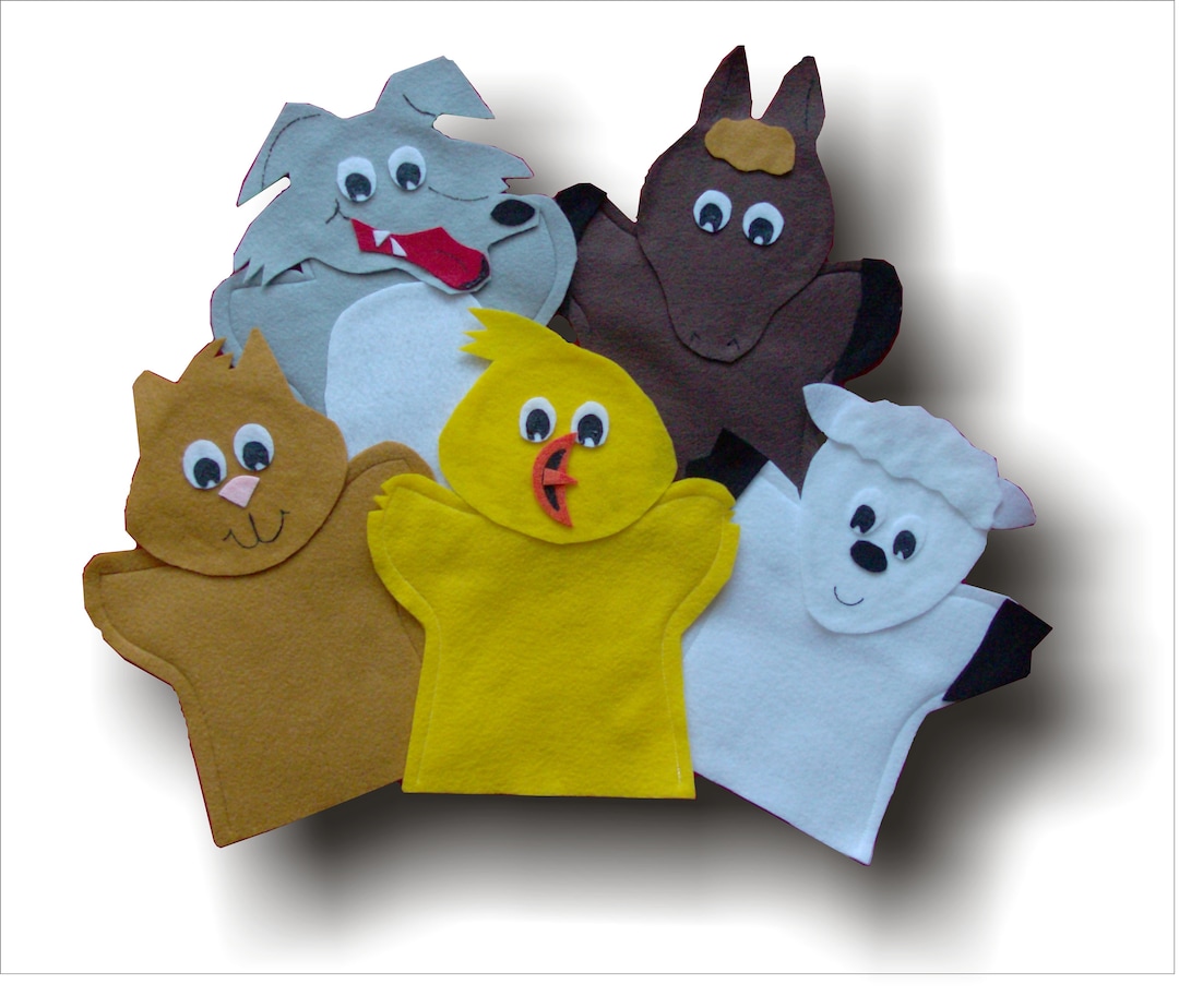 French Teacher Puppets: La Poule Maboule Animal Set - Etsy