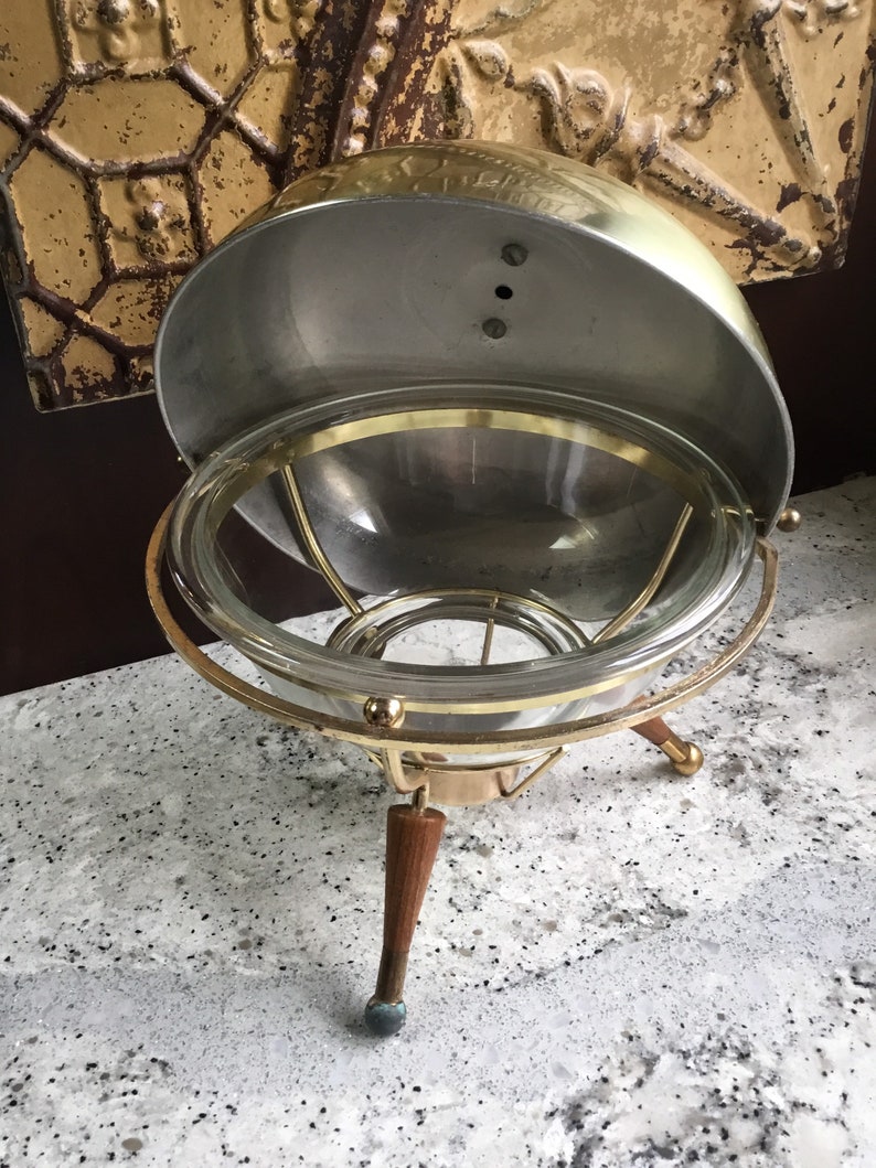 Vintage Mid Century Chafing Dish Pyrex Bowl - Etsy
