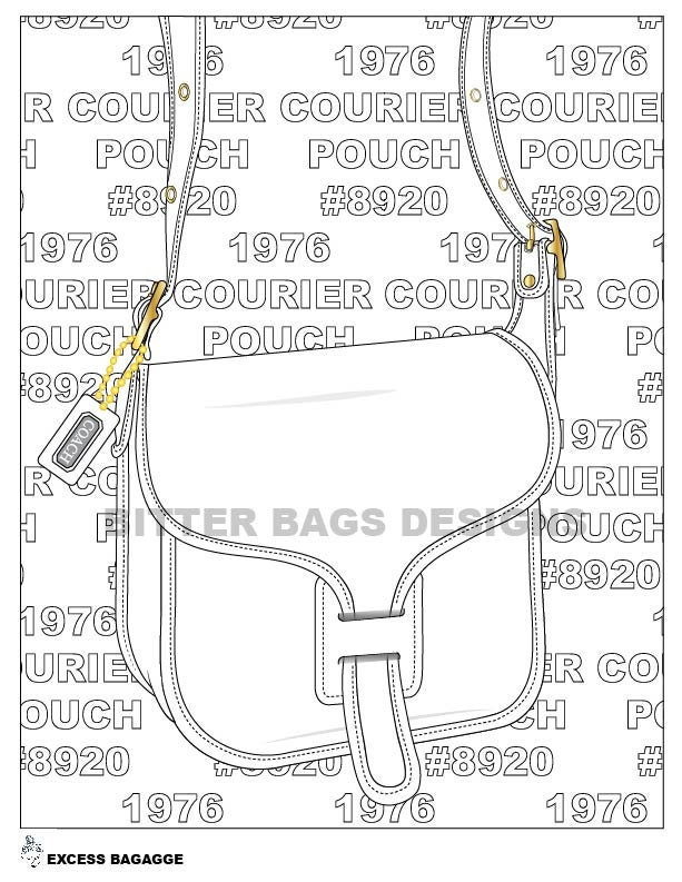 Vintage Coach Courier Bag Coloring Page Digital Download - Etsy