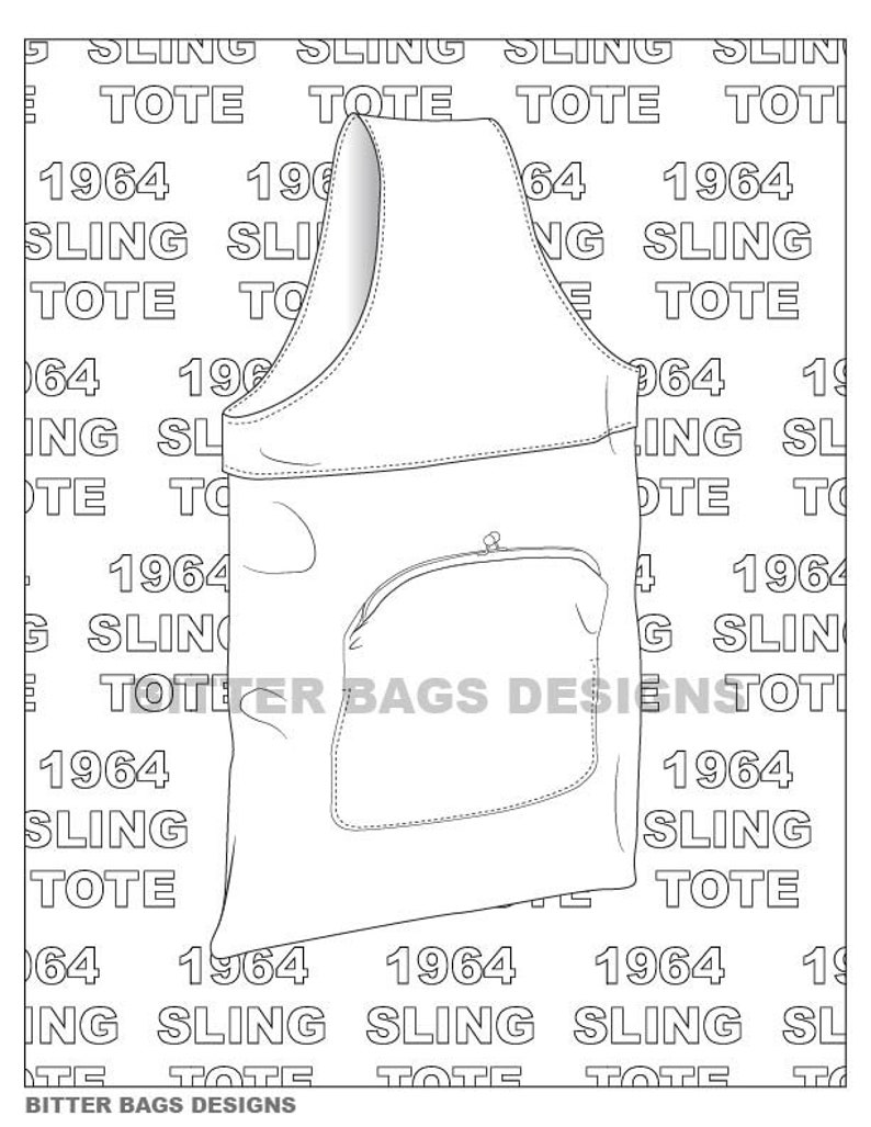 Vintage Coach Sling Tote Coloring Page Digital Download - Etsy