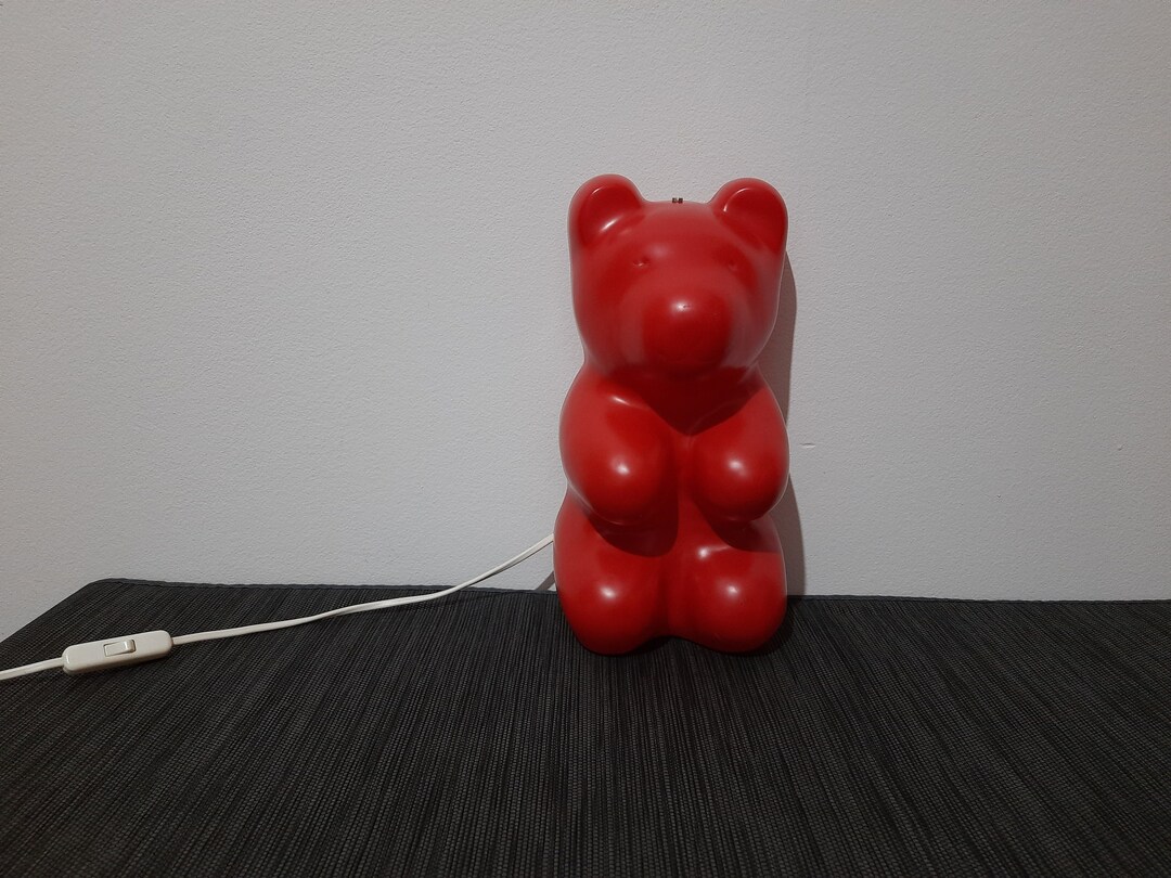 Gummy Bear Lamp Red / Vintage 90s Plastic Night Lamp - Etsy