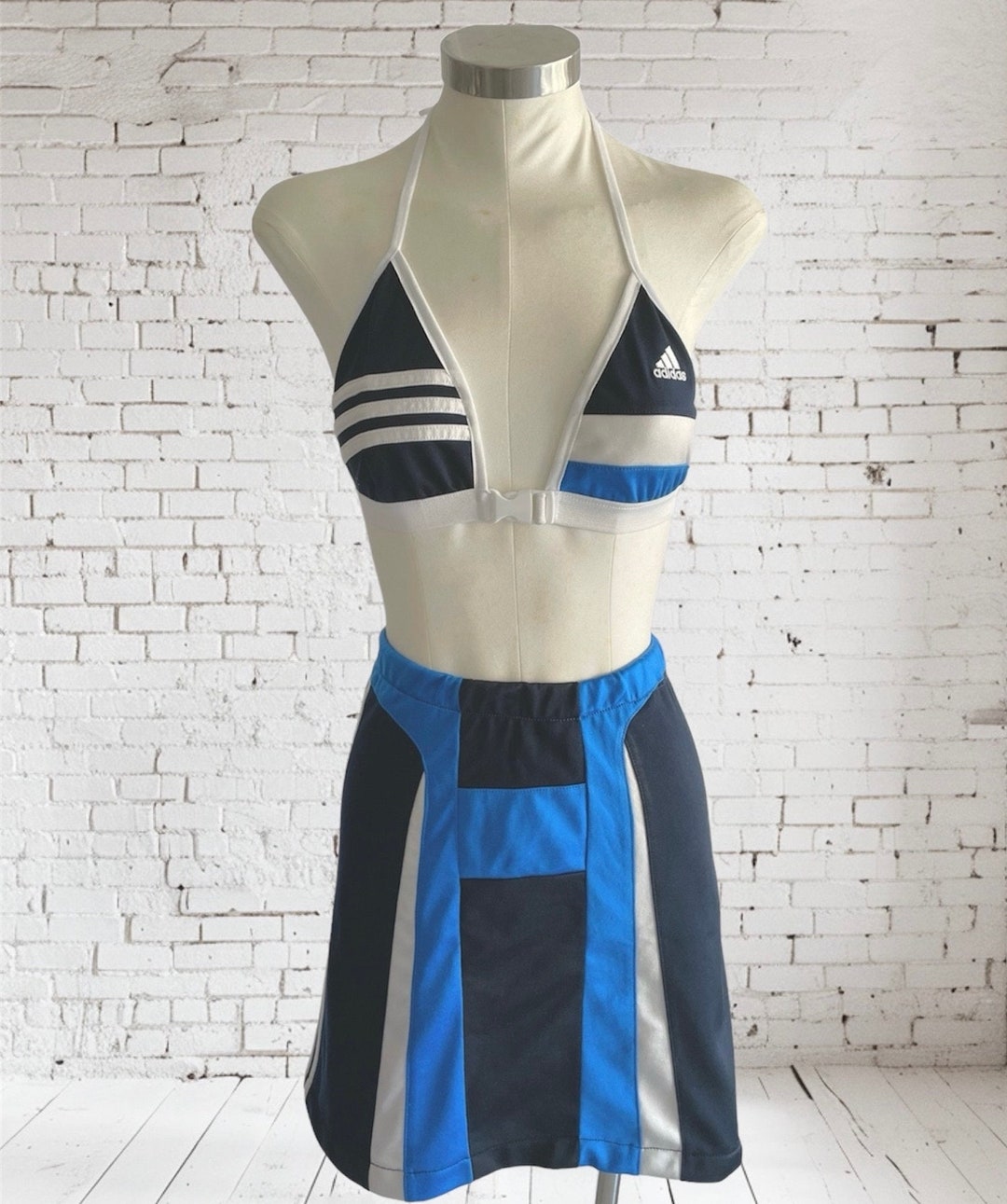 Adidas Rework Set, Adidas Upcycling, Top and Skirt Set, Upcycling ...