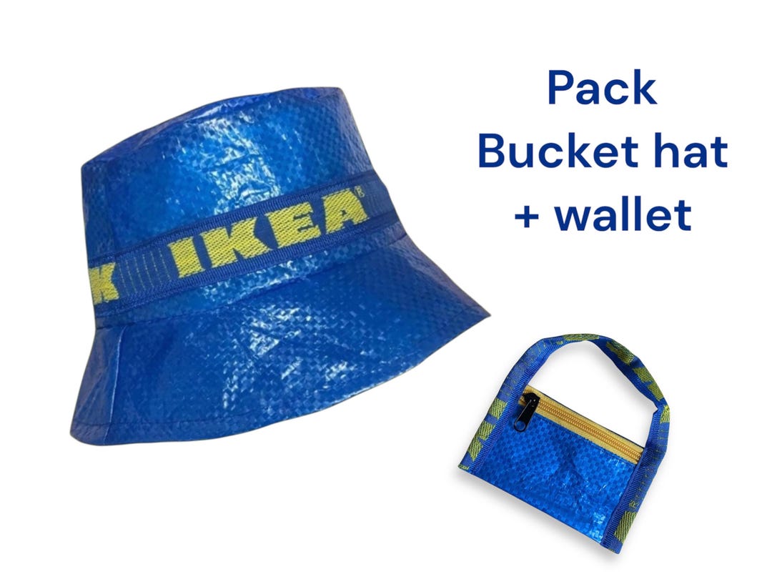 Rework Ikea Bucket Hat, Upcycling Ikea Fisherman Hat. - Etsy