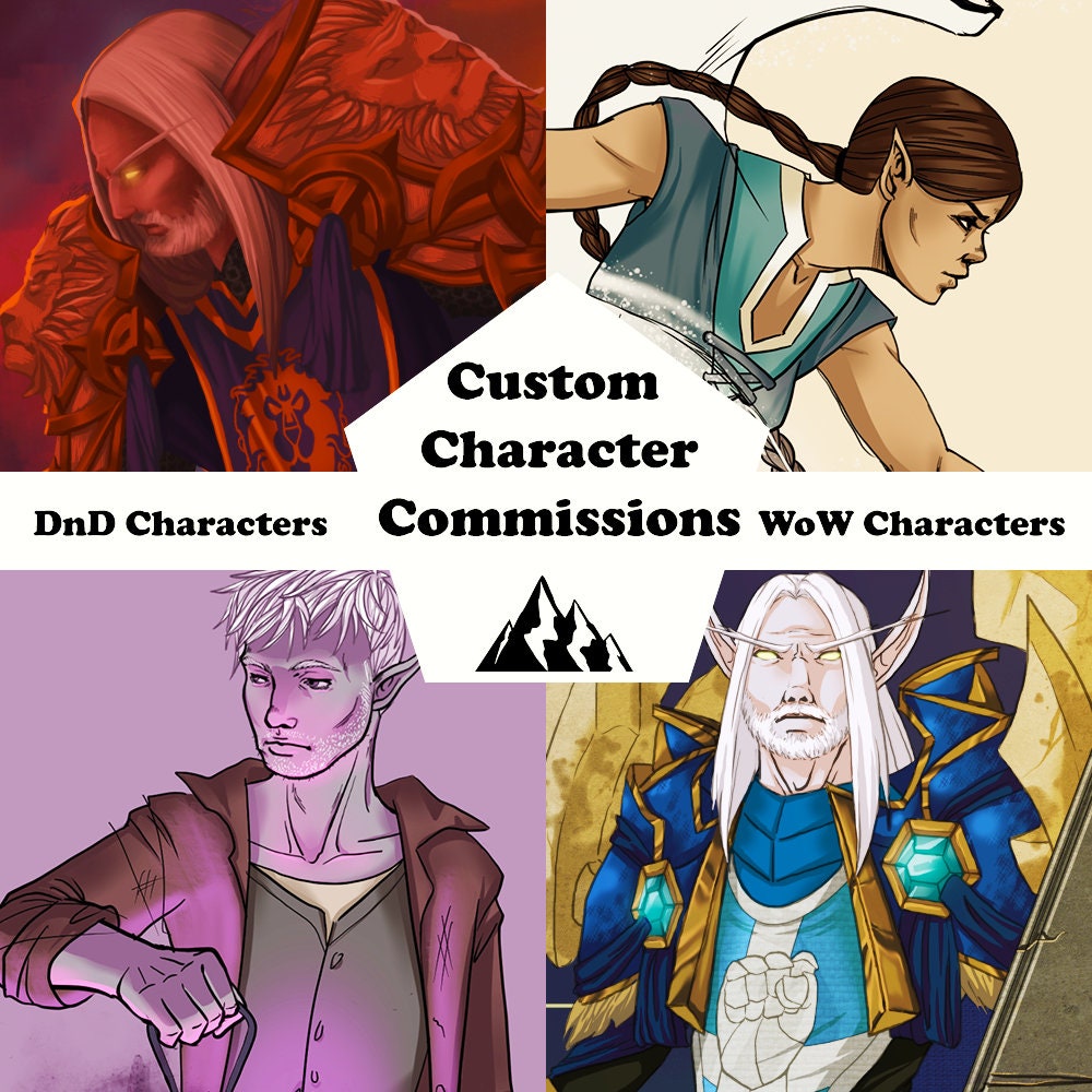 Custom Character Art, Full Body, Fantasy, World of Warcraft, Dnd, Full ...