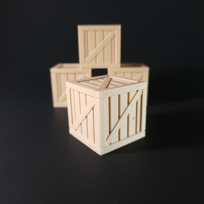 6 Pack 1/12 Scale Wooden Crate Diorama Accessories - Etsy