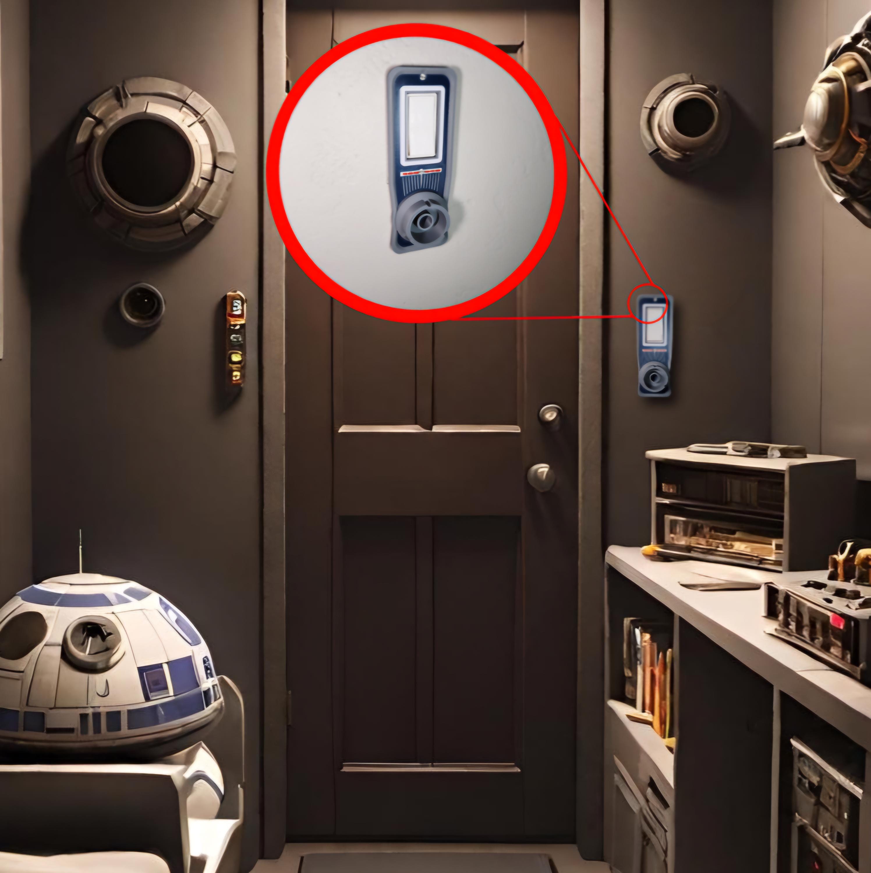 Star Wars Inspired Design Light Switch Cover, Security Panel Prop - Etsy