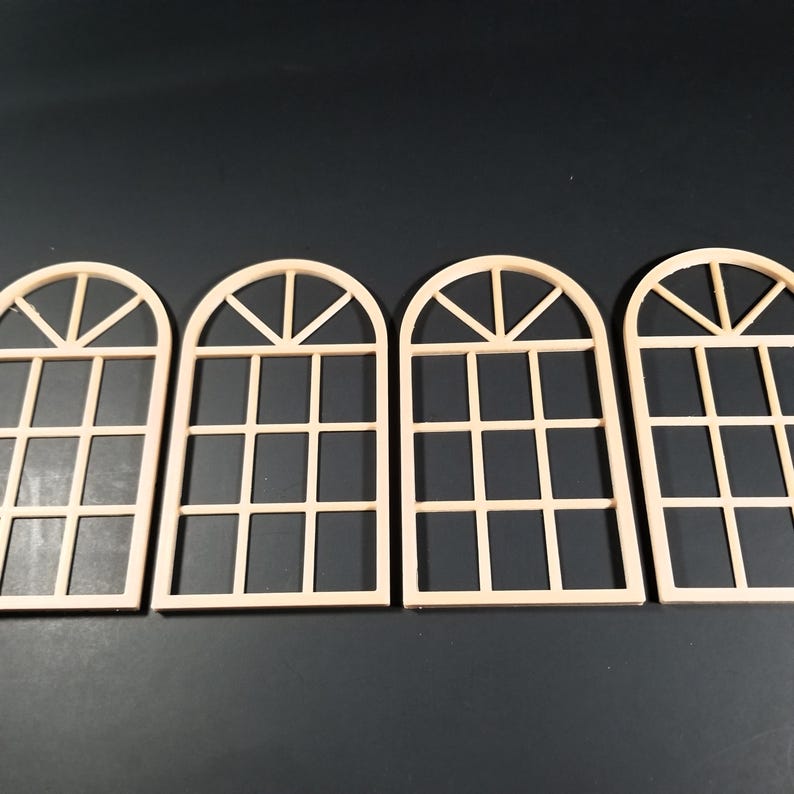 1/12 Scale Window Frame DIY Diorama, Dollhouse Add-on, 6 Pack - Etsy