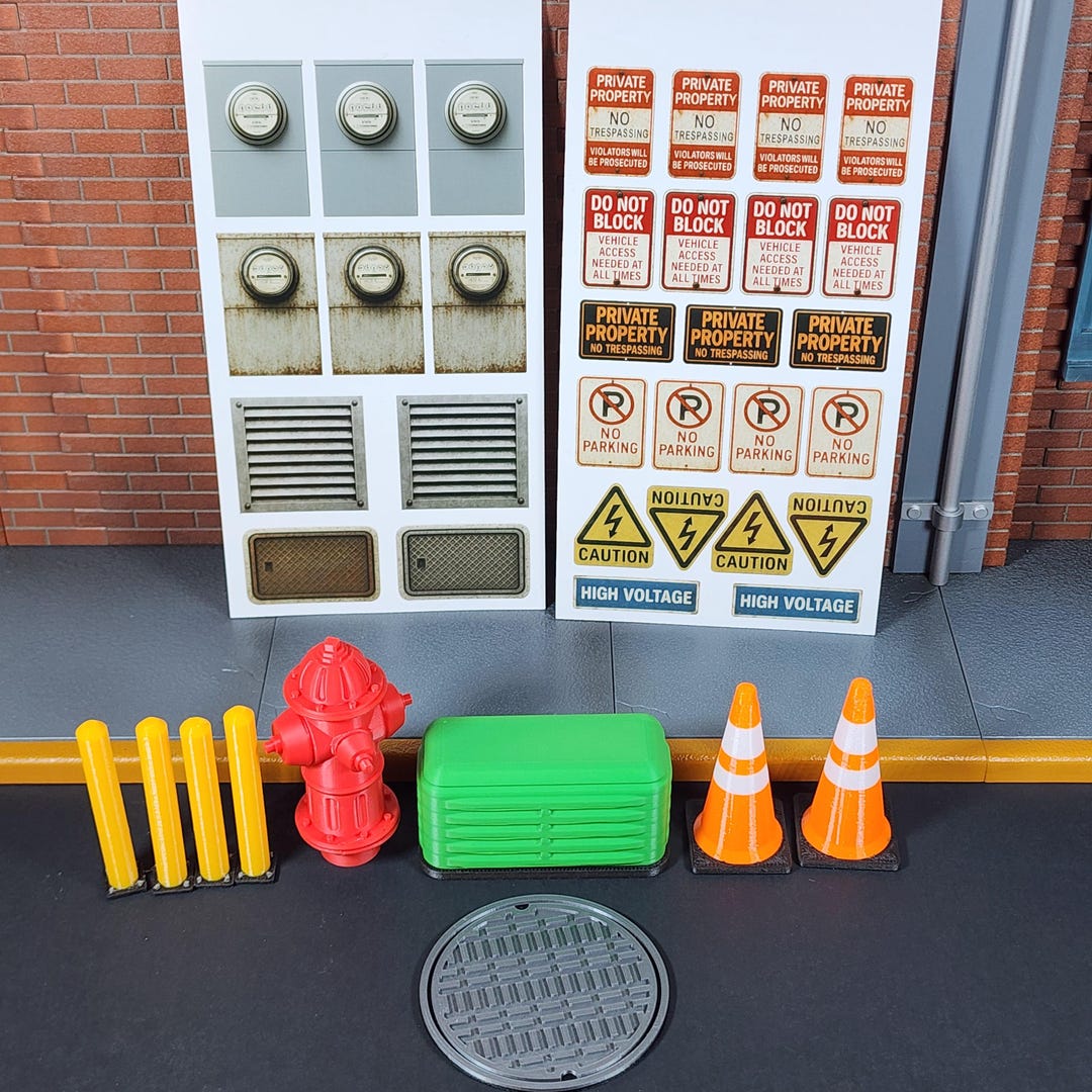 Urban Utility Street Accessories Neca Diorama and More - Etsy