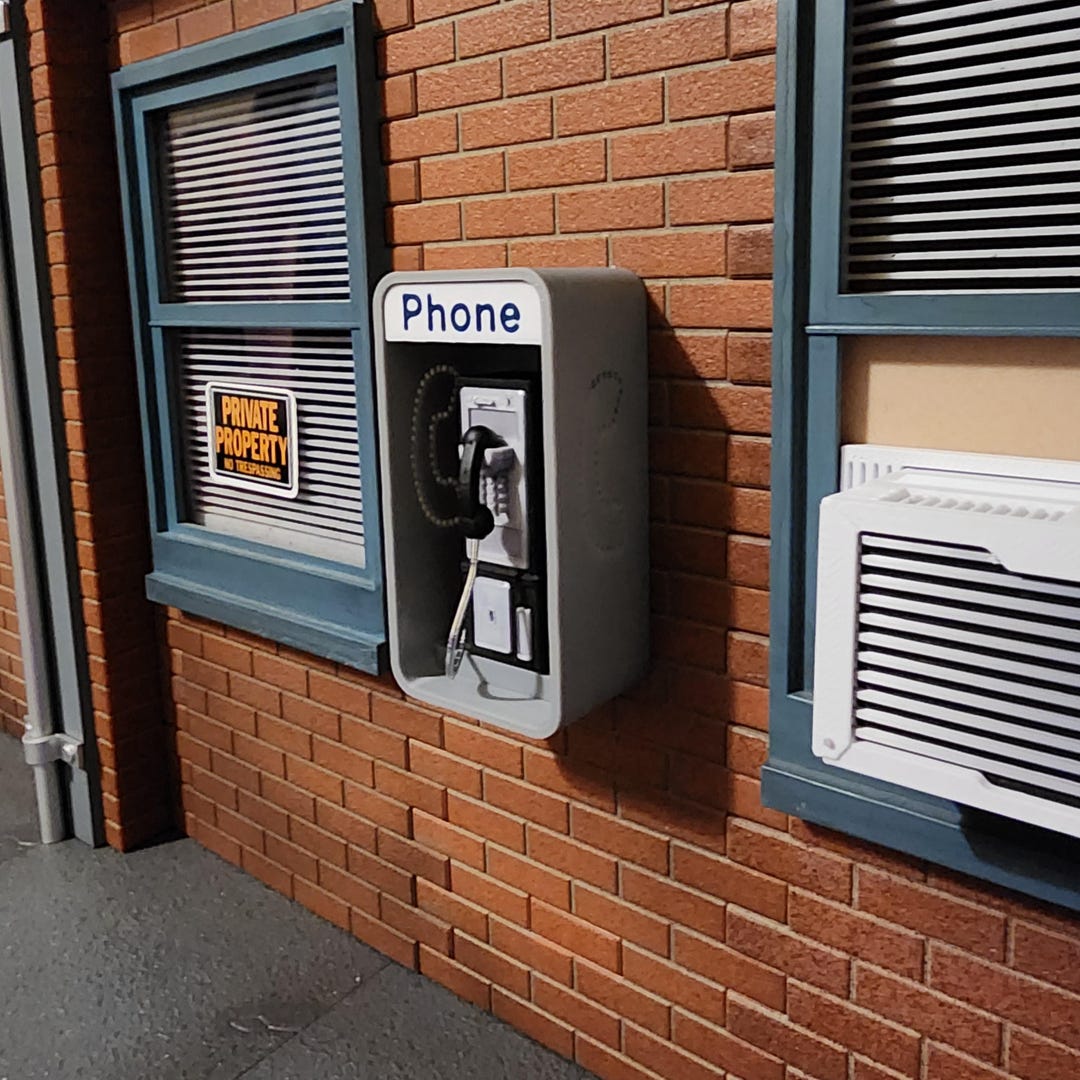 1/12 Scale DIY Payphone Kit, NECA Diorama Compatible – LED or Display ...