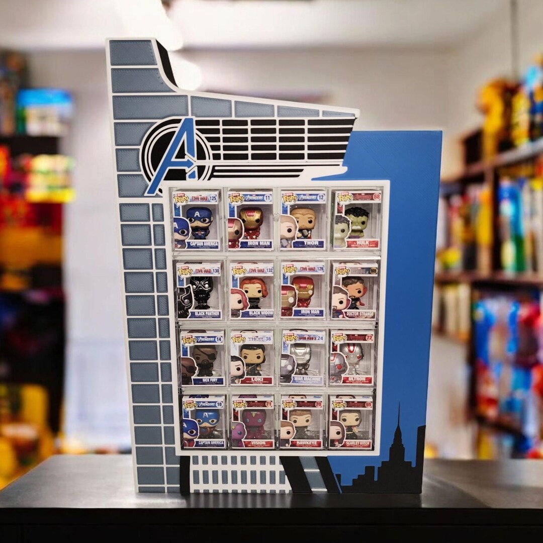 Avengers Tower Display Stand for Marvel Funko Bitty Pops – Holds 16 ...