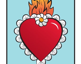 El Corazon Card - Etsy