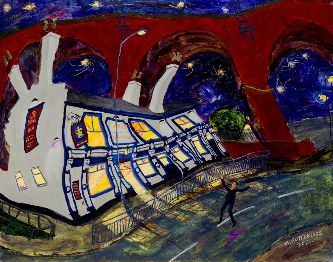 The Crown Inn, Stockport, at Night Signed Limited Edition of 25 Art ...