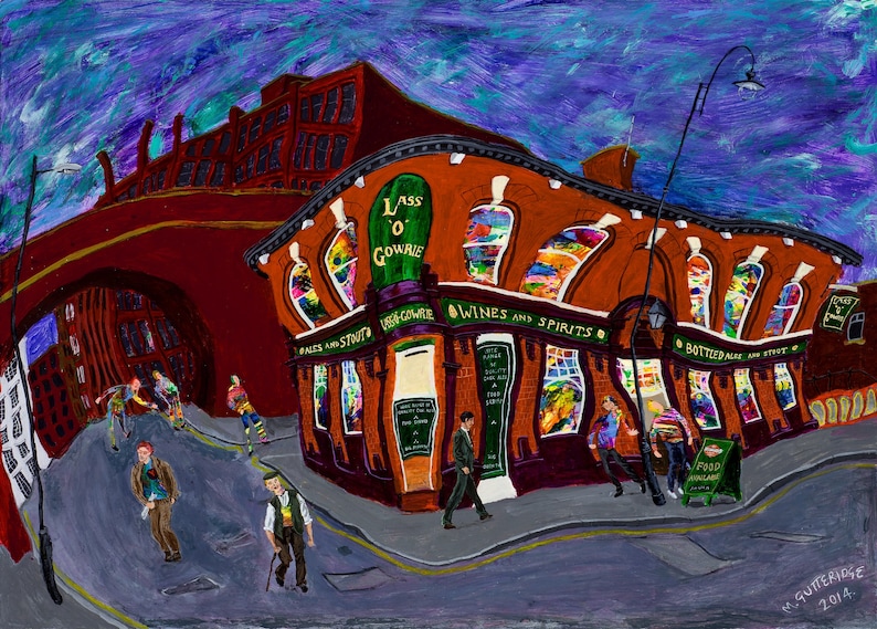 The Lass O Gowrie Pub, Manchester, Signed Limited Edition of 25 Art ...