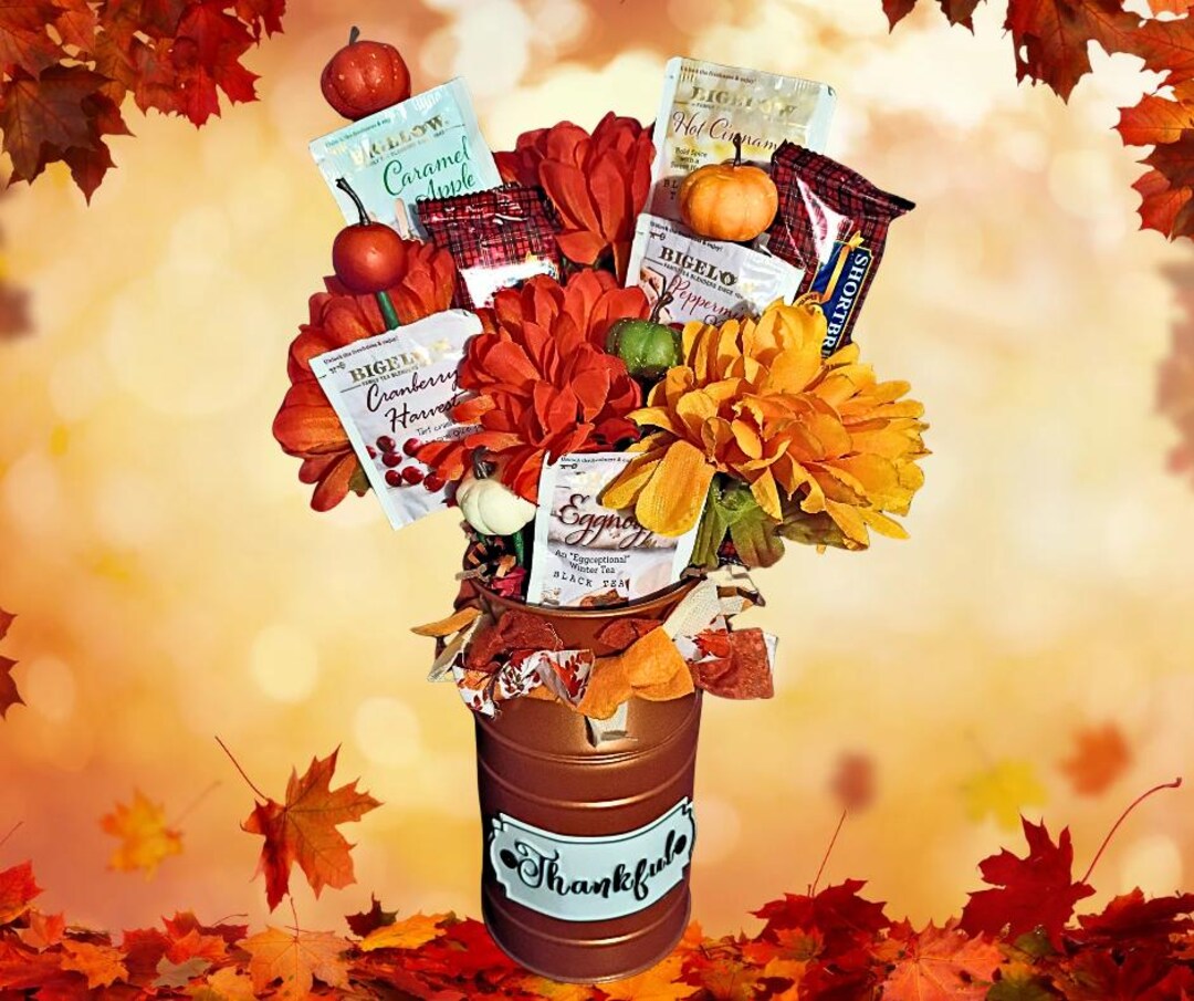 Gift | Fall | Seasonal Teas and Shortbread Cookie Bouquet | Hostess ...
