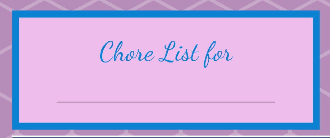 Cool Colors Childrens Chore Chart - Etsy