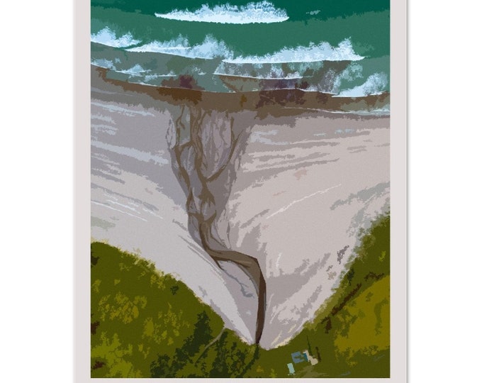 Travel Poster of Marble Hill Beach Dunfanaghy Co Donegal Print, Travel ...