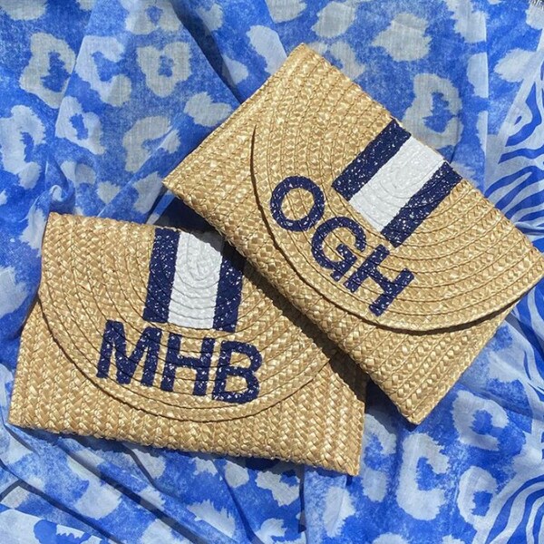 Monogram Clutch - Etsy