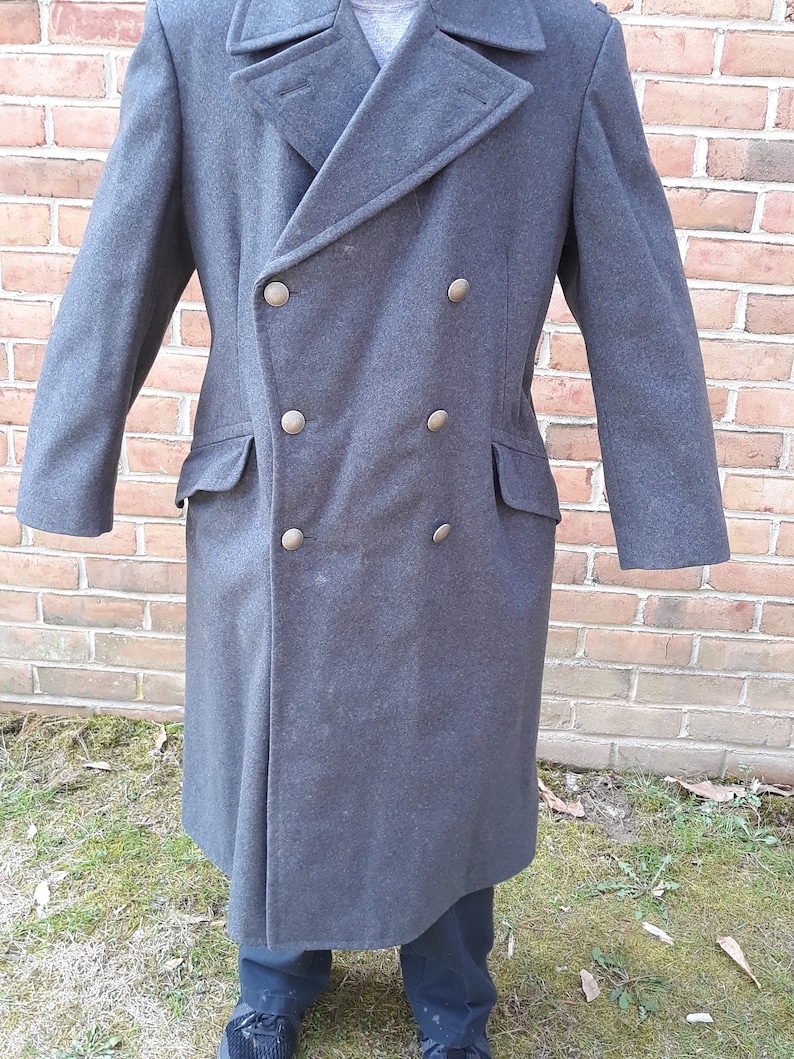 West German 100% Wool Military Overcoat - Etsy