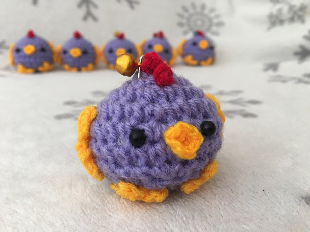 Crochet Chick Keyring / Crochet Chicken / Crochet Bird / Chicken ...