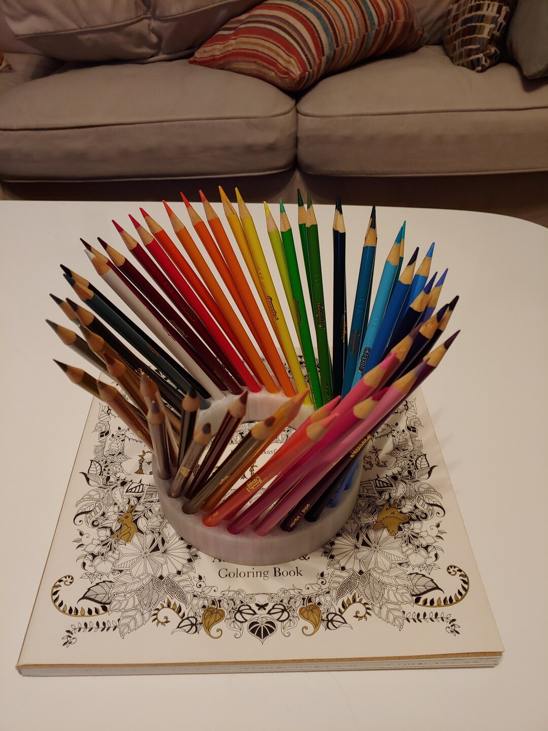 Spiraled Colored Pencil Holder - Etsy