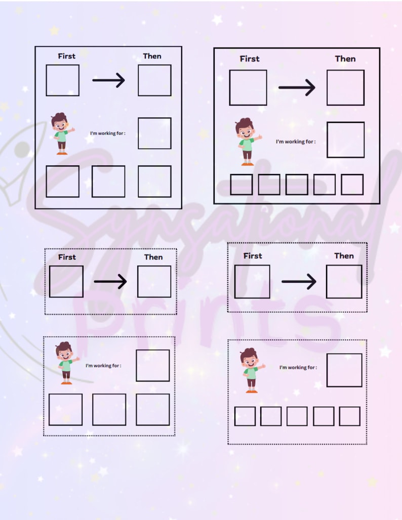 First/then Token Board Bundle, Special Needs Visual Aids, Autism ...