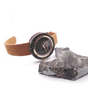 Natural Marble Real Stone Watch Anniversary Gift, Wood Watch Men, Women ...