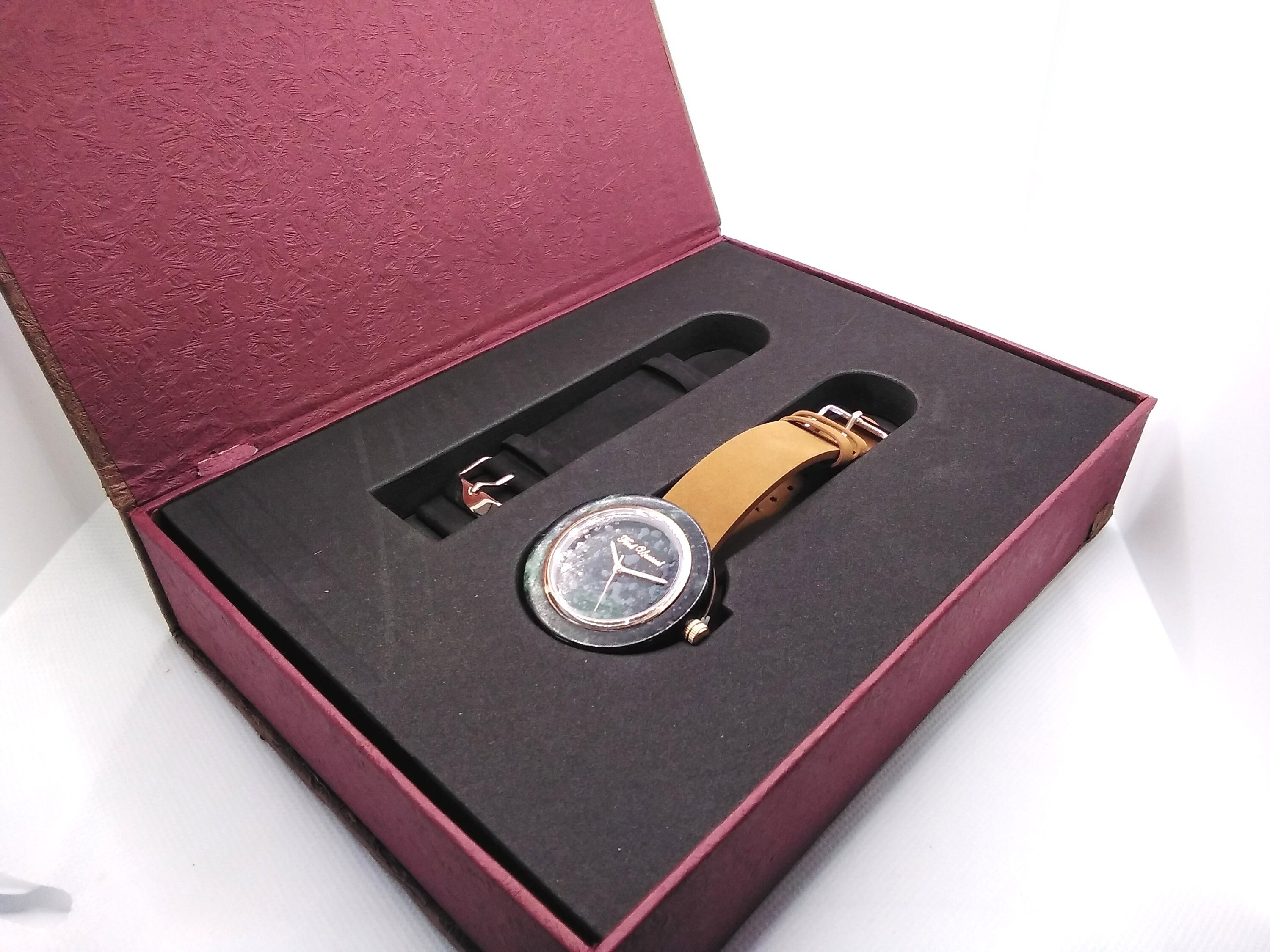 Real natural marble stone watch anniversary gift wood watch | Etsy