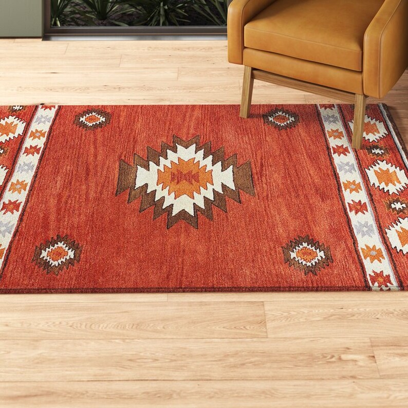 New Modern Hand Tufted Texture Braelyn Southwest Southwestern - Etsy