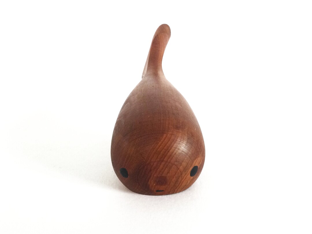 Vintage Wood Whale, Teak Animal Figurine, Mid Century Modern, 1960s ...