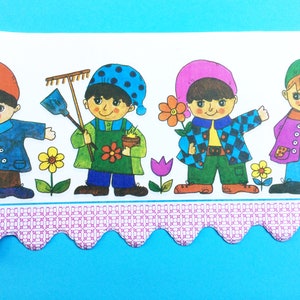 Shelf Paper Edging, Cute Patterns for Kids Room or Kitchen, Choice of 4 ...