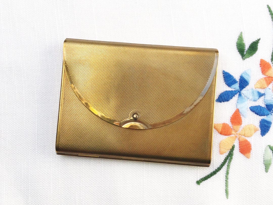 Vintage Coty Envelope Compact: 1950s Gold-tone Case, No Mirror - Reuse ...