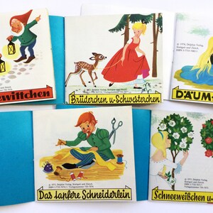 Vintage Mini Books in German Happy Book Fairy Tales 1970s - Etsy