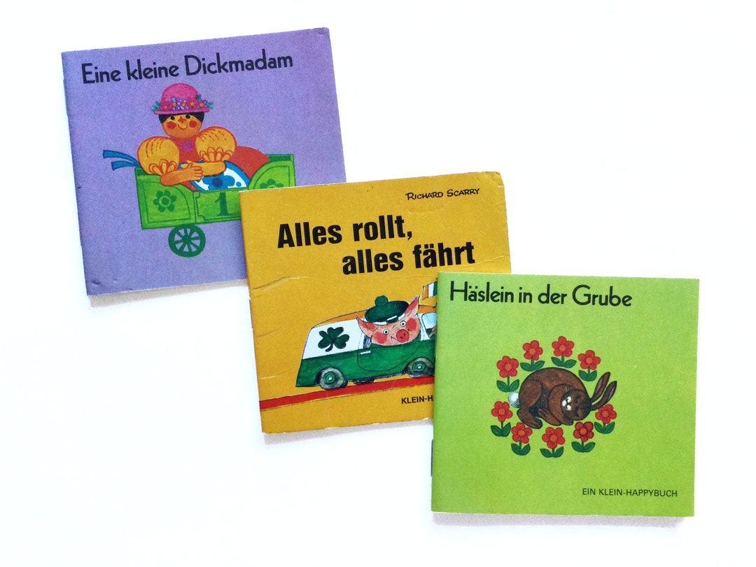 Vintage Mini Books, Set of 3, German Happy Books Nos. 83, 102 and 105 ...