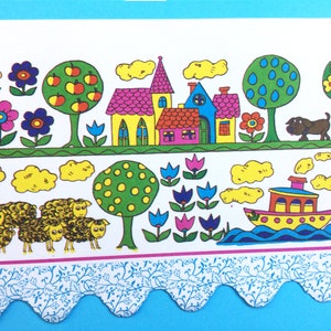 Shelf Paper Edging, Cute Patterns for Kids Room or Kitchen, Choice of 4 ...