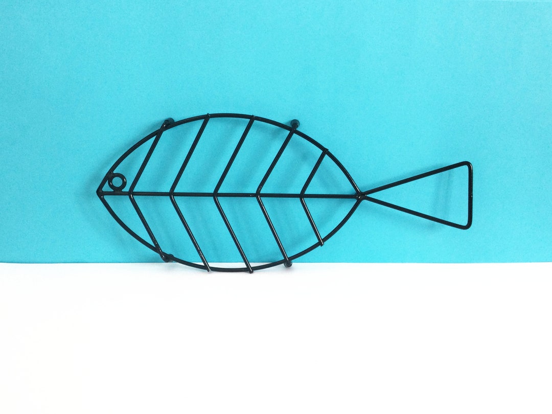 Metal Fish Trivet, Mid Century Design, Vintage Tableware, 60s Home ...