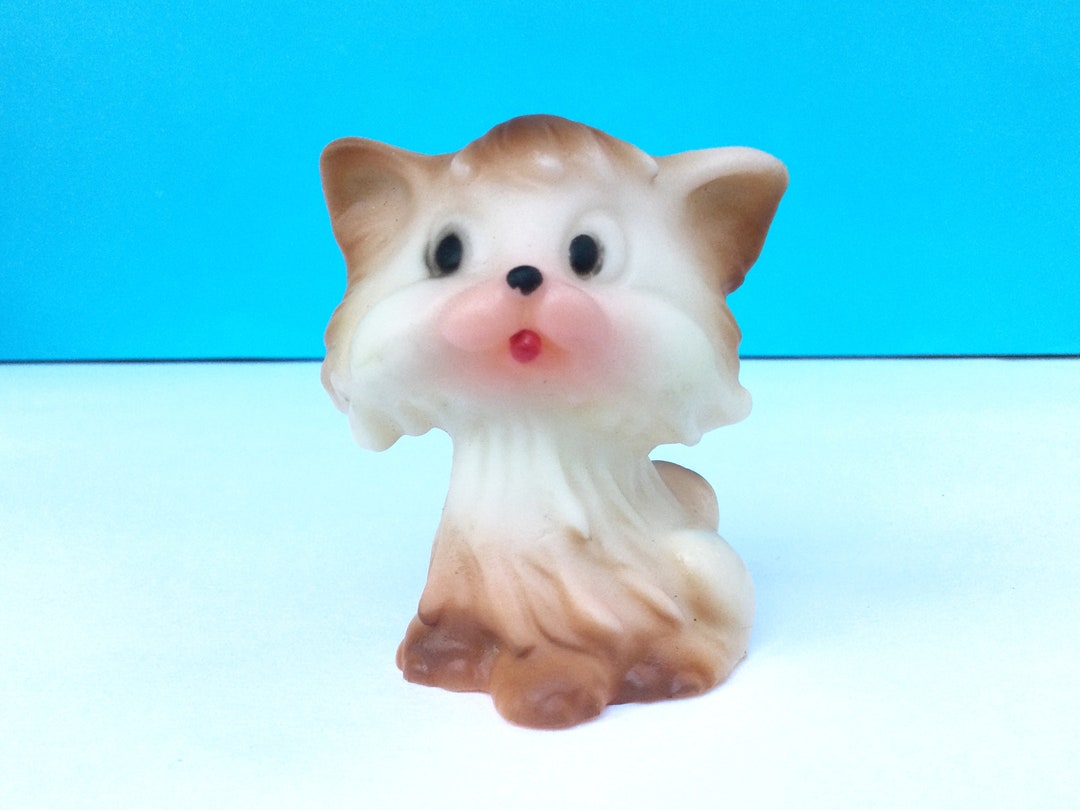 Vintage Cat Toy Figurine, Cute Kitten, 1950s Animal Toy, Cat Lover Gift ...