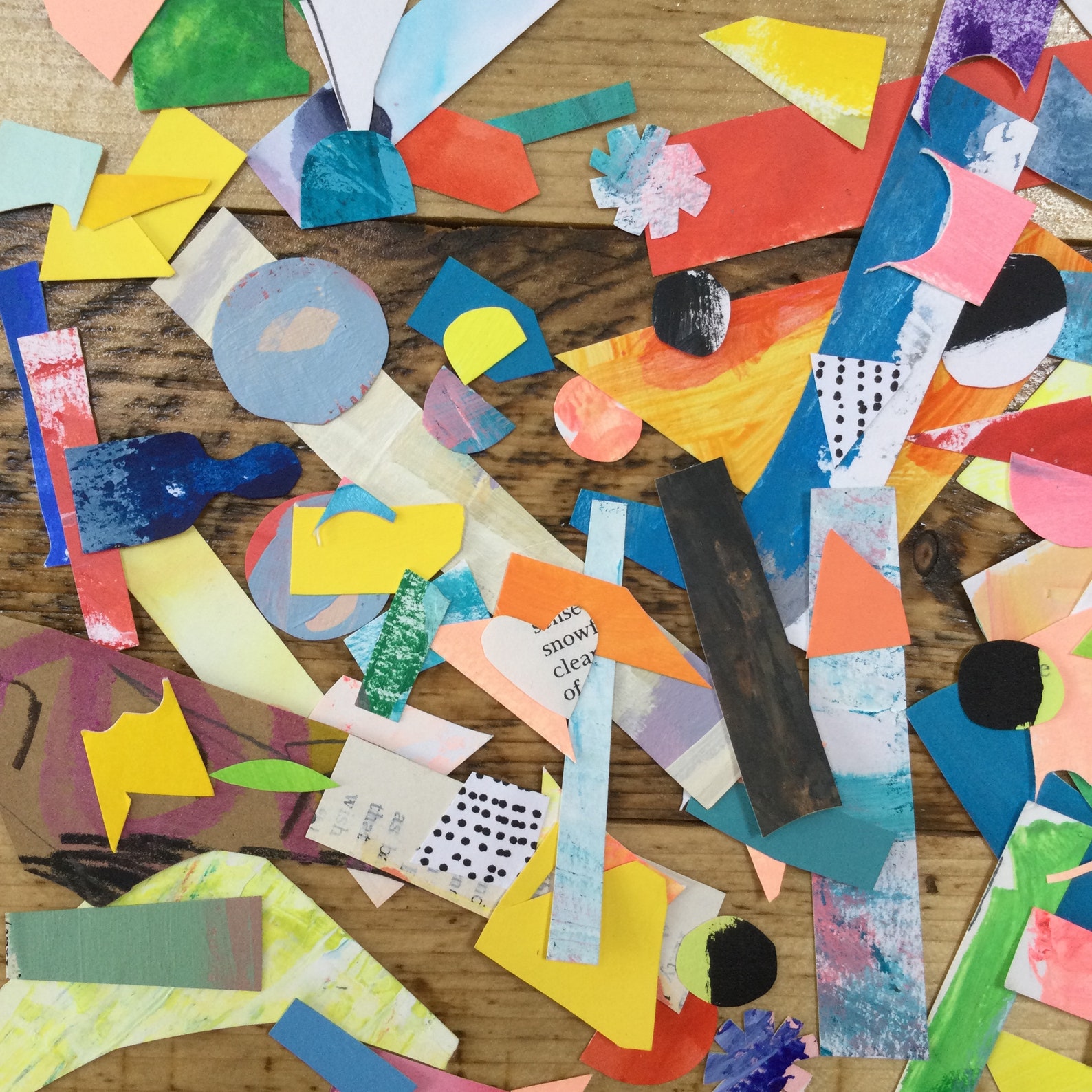 Collage Confetti - Collage Kit, Collage Scraps, Sketchbook, Mixed Media ...