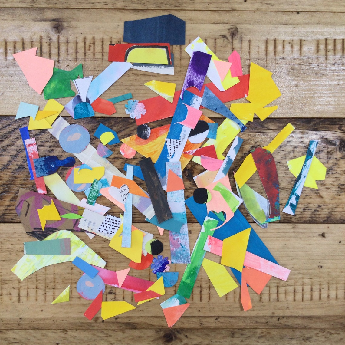 Collage Confetti - Collage Kit, Collage Scraps, Sketchbook, Mixed Media ...