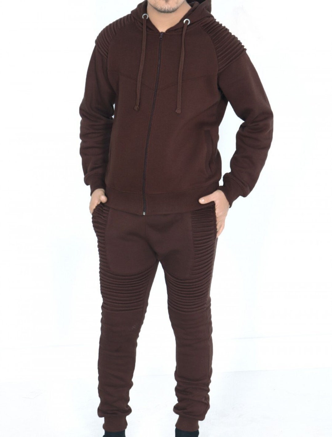 Chocolate Brown Men's Tracksuit - Etsy