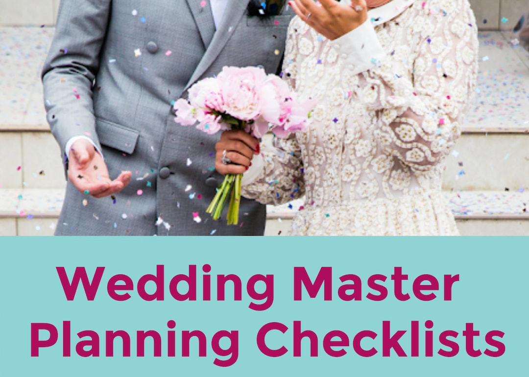 Wedding Master Planning Checklists. PRINTABLE. Digital Information ...